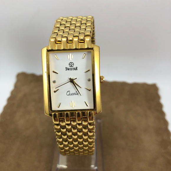 Swistar | Accessories | Fabulous Swistar Gold Tone Metal Link Tank ...